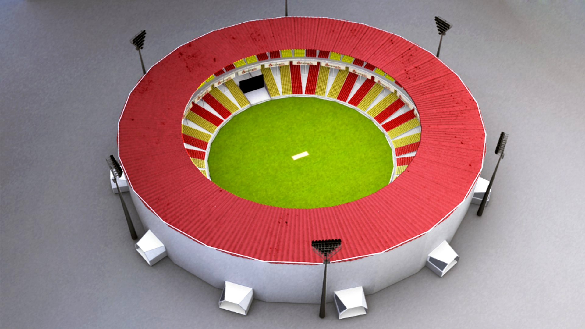 3D Cricket Stadium model