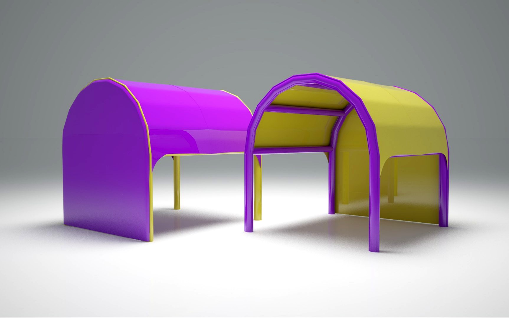 Inflatable tent 3d model