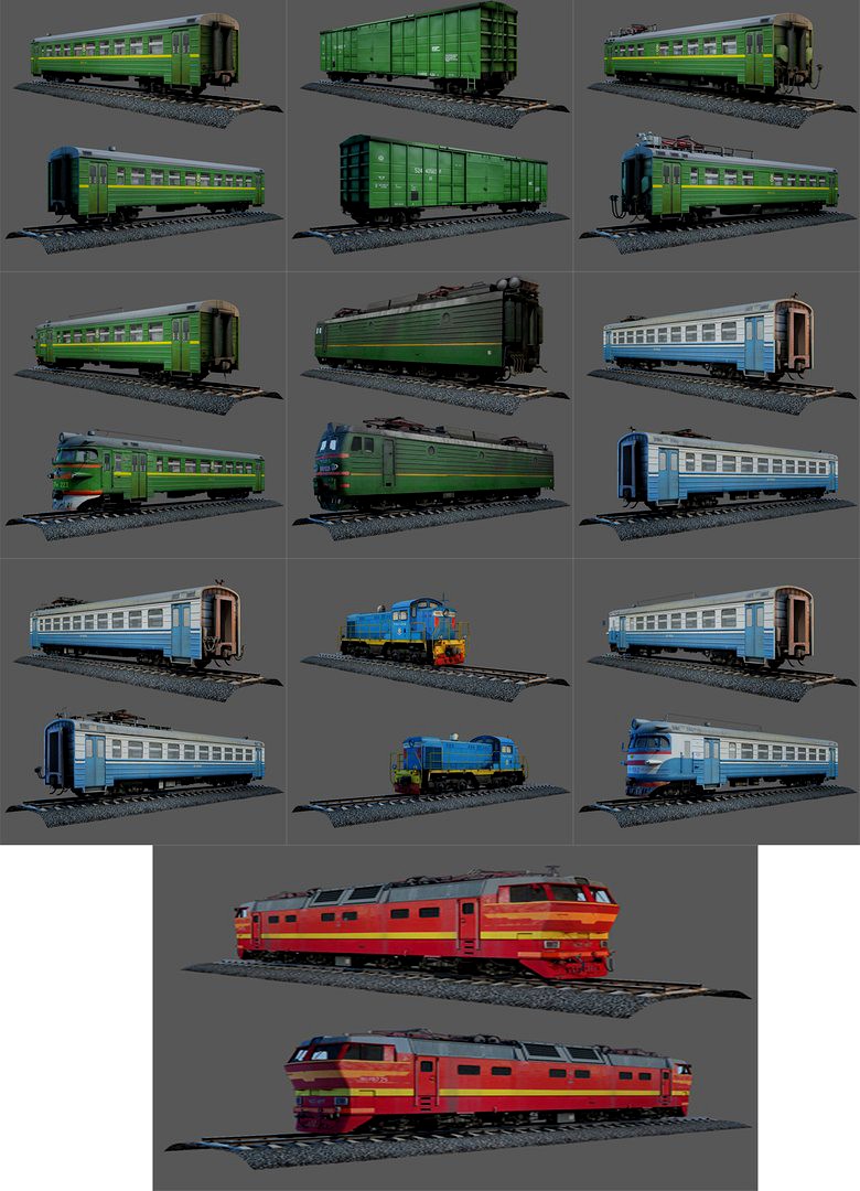 train 3d model