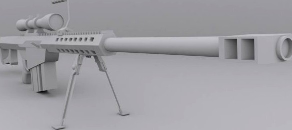Barrett M82 3D Model