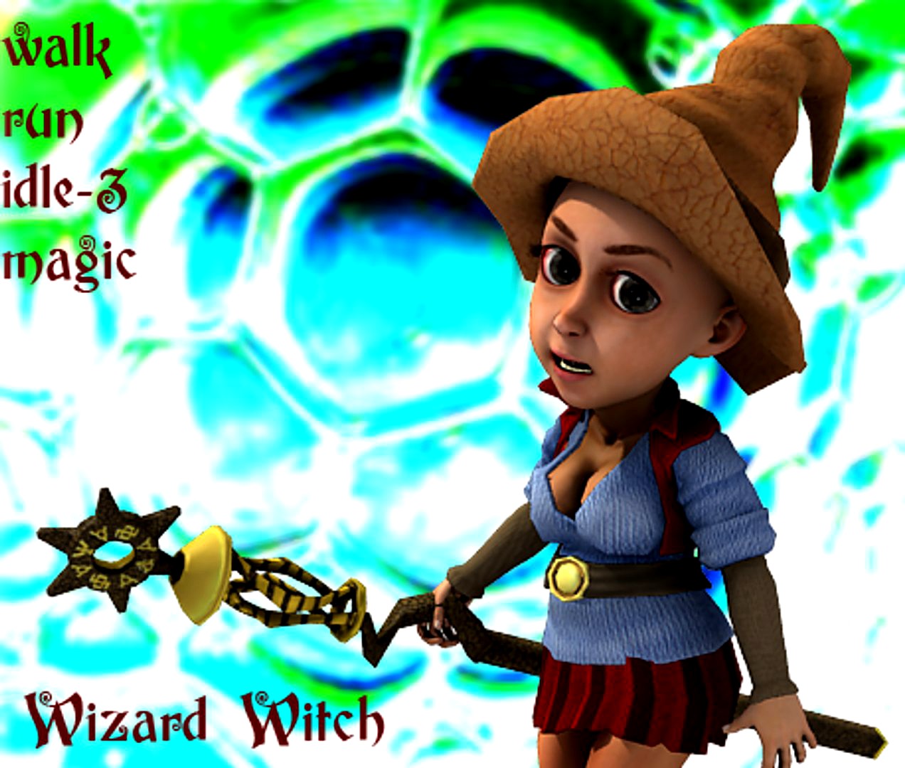 Wizard Witch 3d model