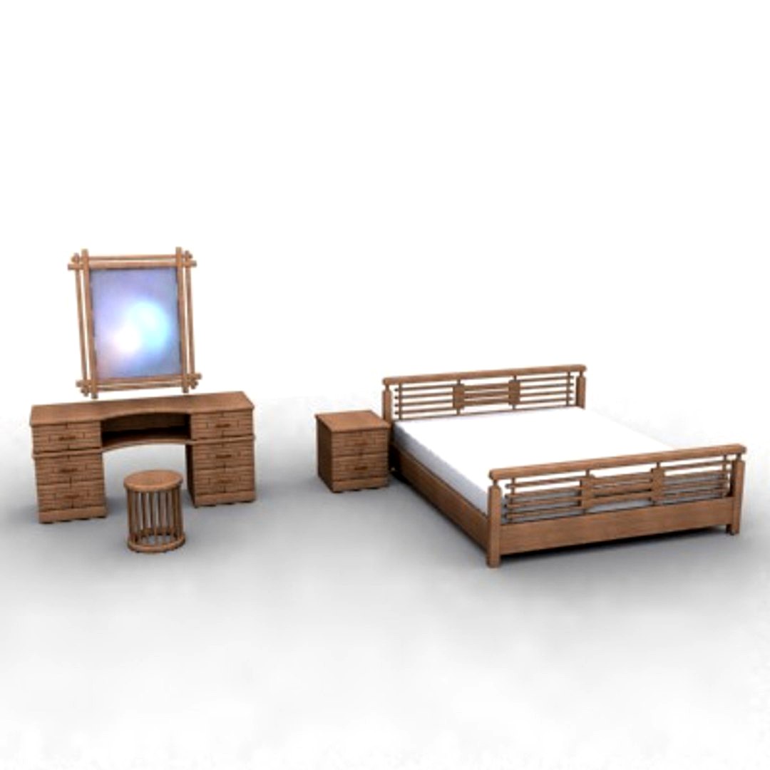 Bed TOKYO 3d model