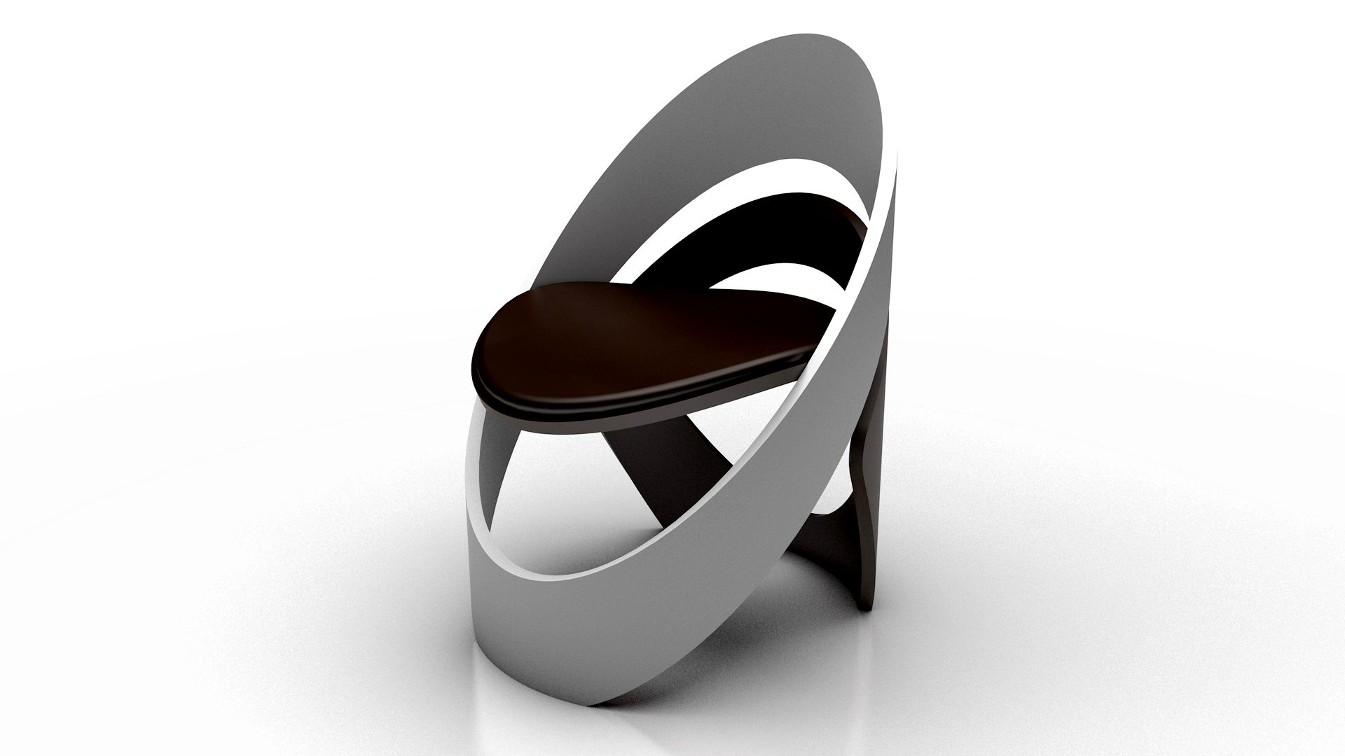 Cylinder Chair 2 sections 3d model