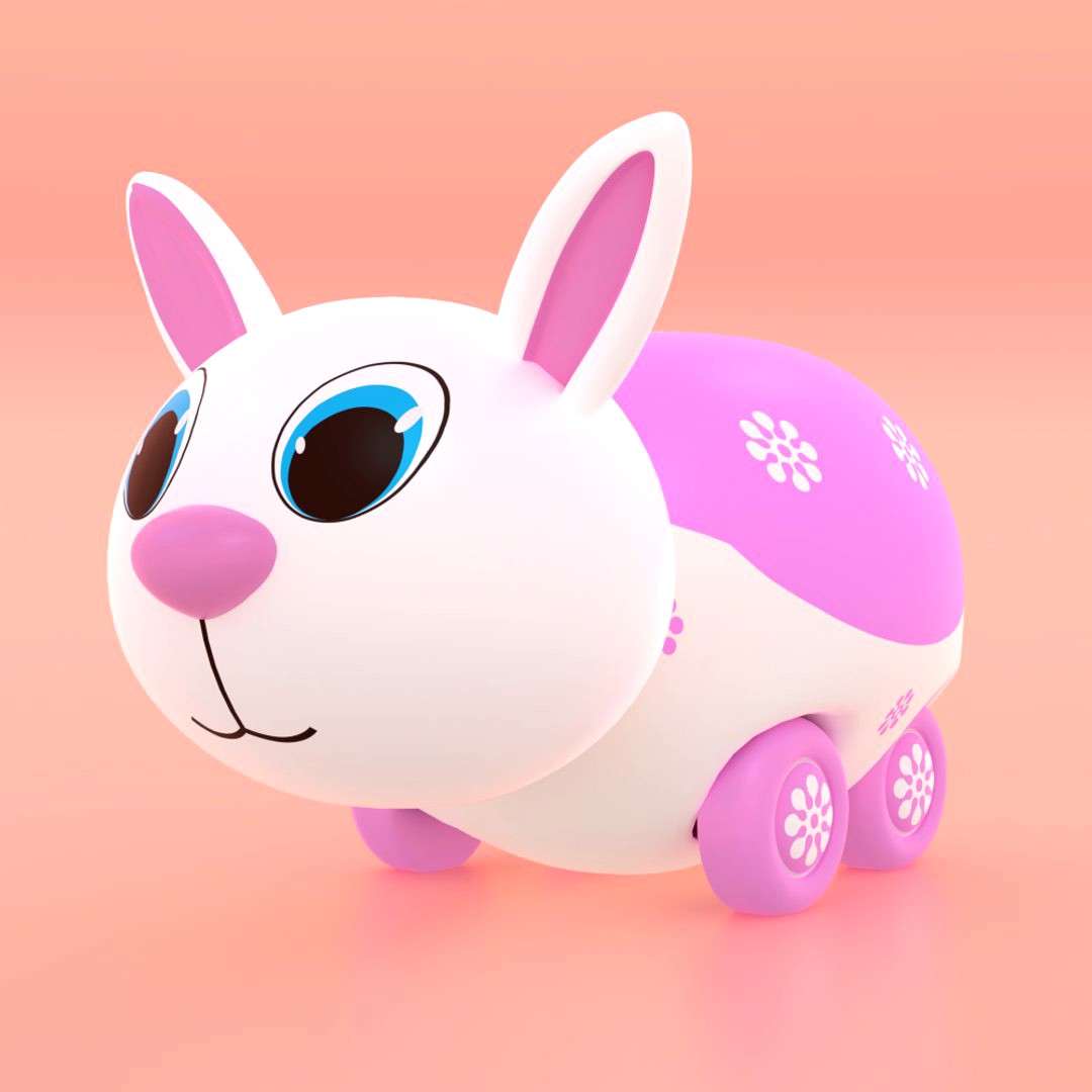 Cute toy rabbit 3d model