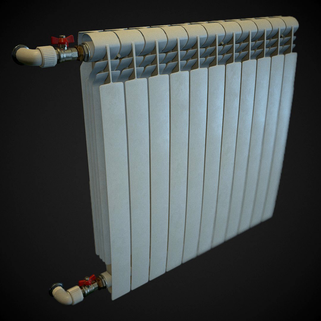 Radiator PBR Low-poly Game Ready VR 3d model
