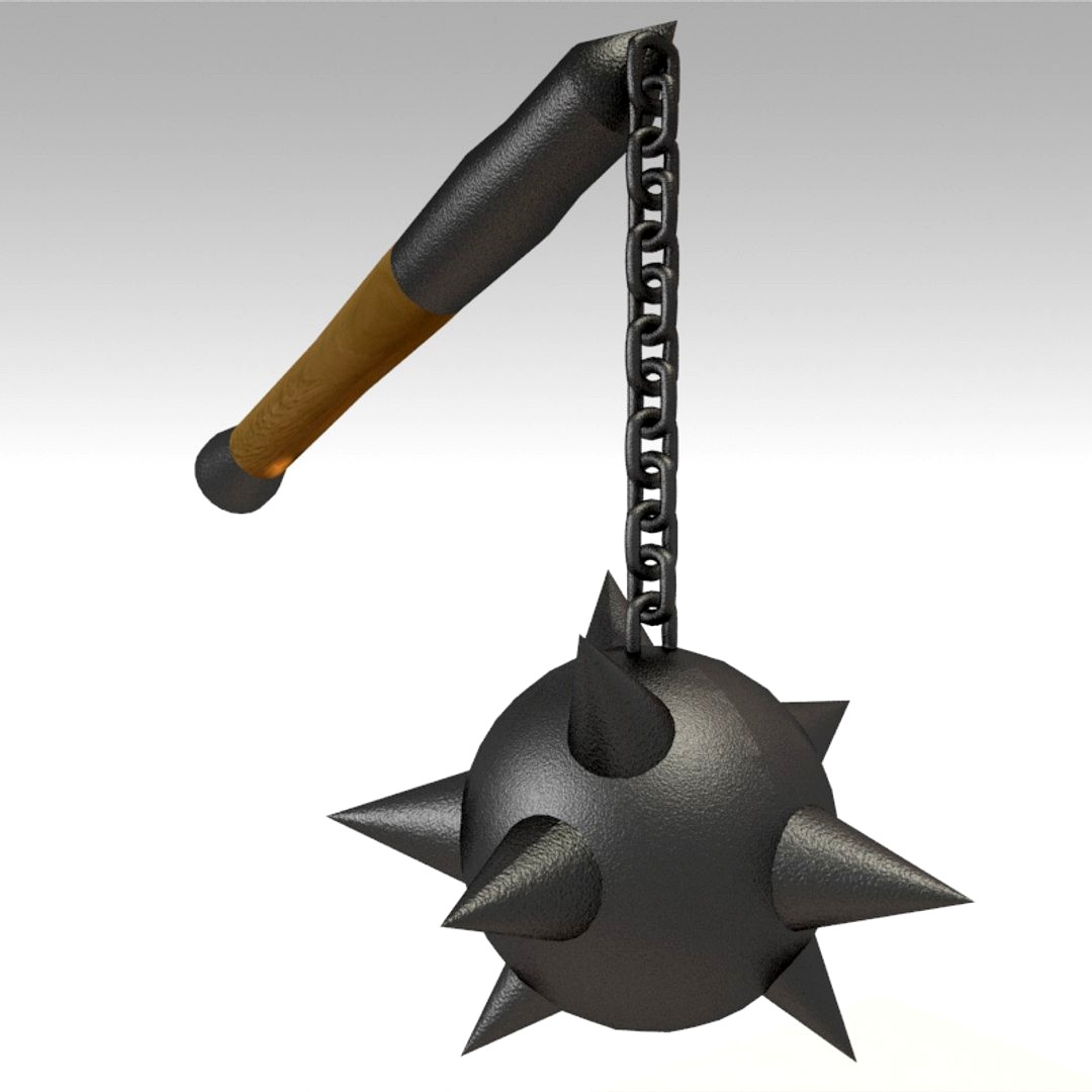 Flail Ball and Chain 3D Model