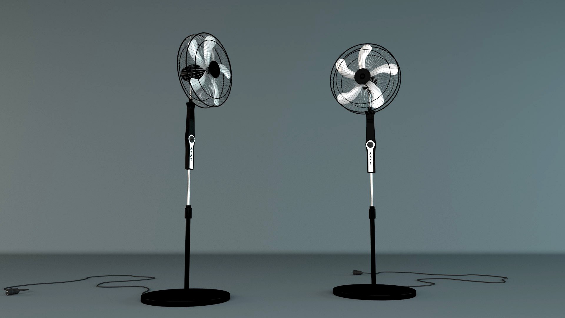 Electric Floor Fan 3d model