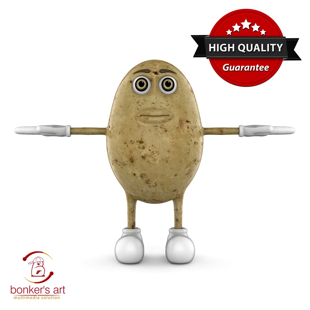 Potato Character 3d model