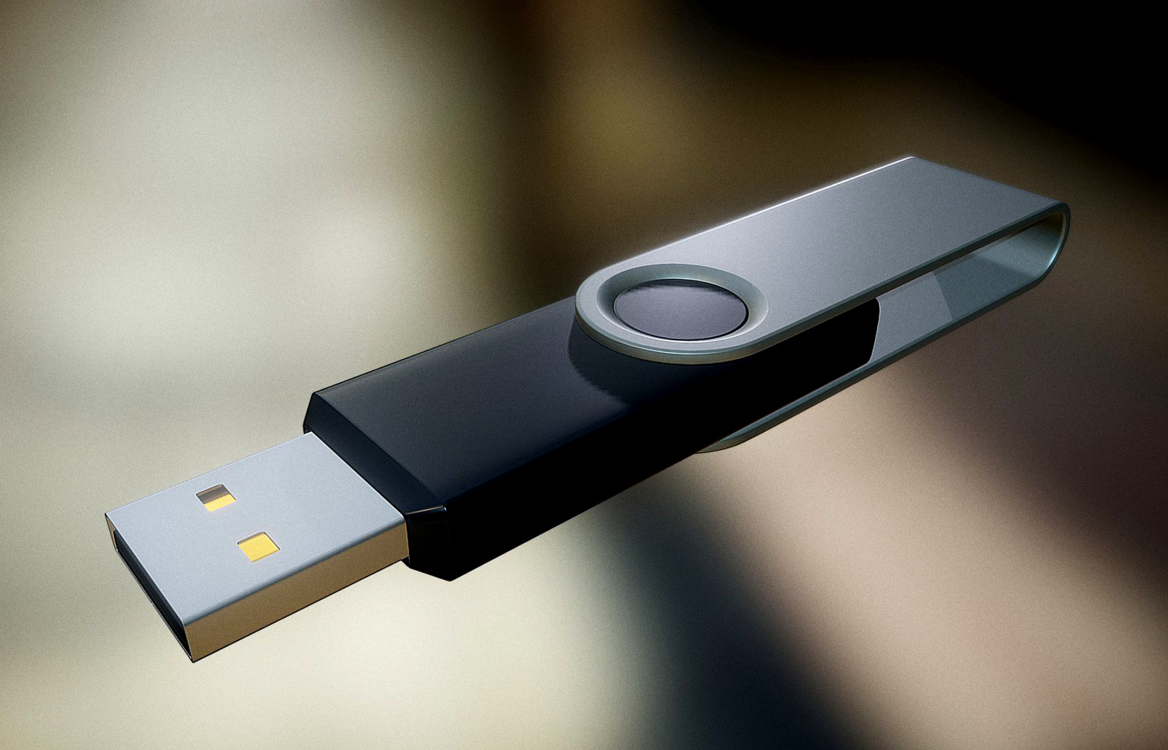 USB Stick High Poly Version 3d model