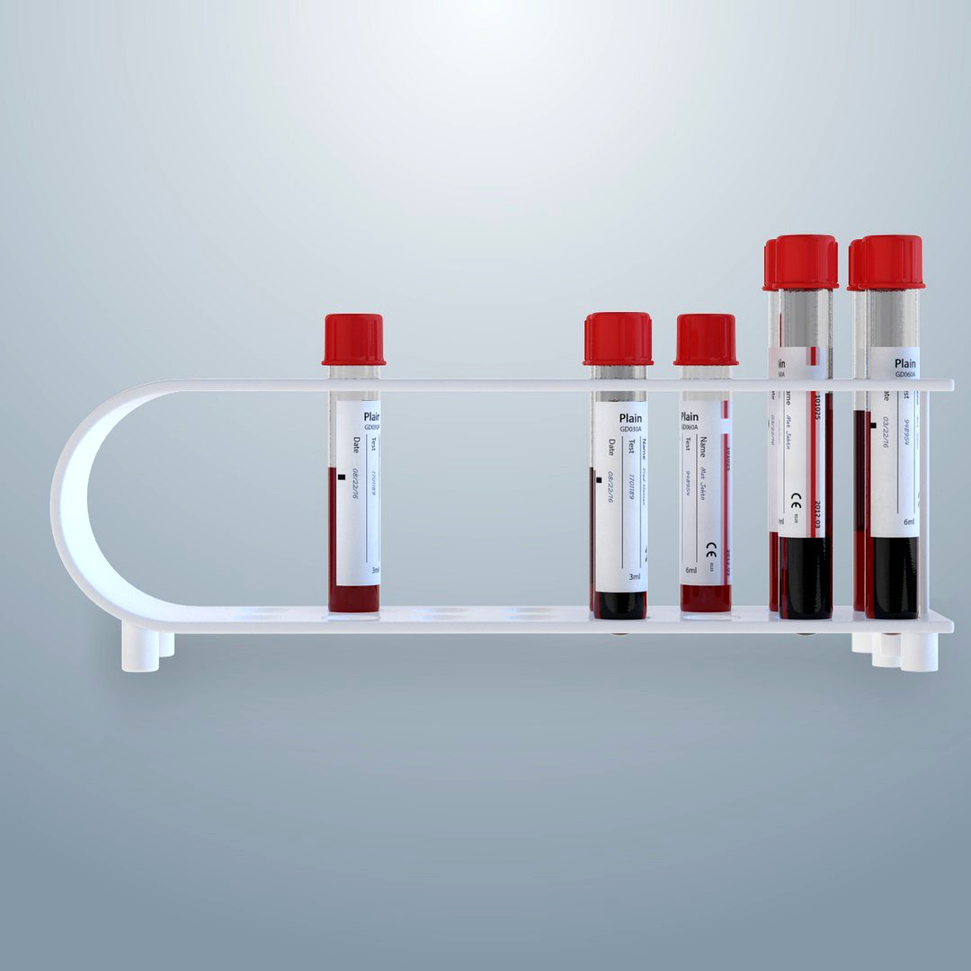 Medical Lab Sample Tubes 3d model