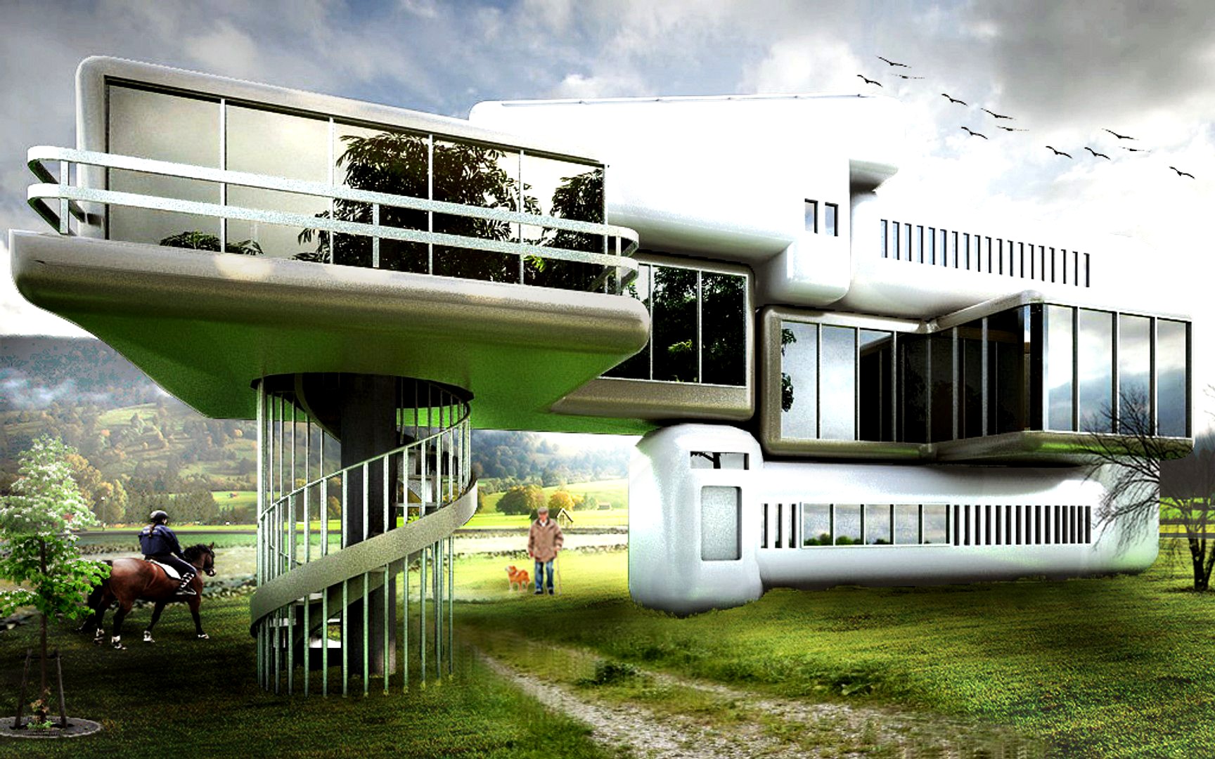 surrealism architecture3d model