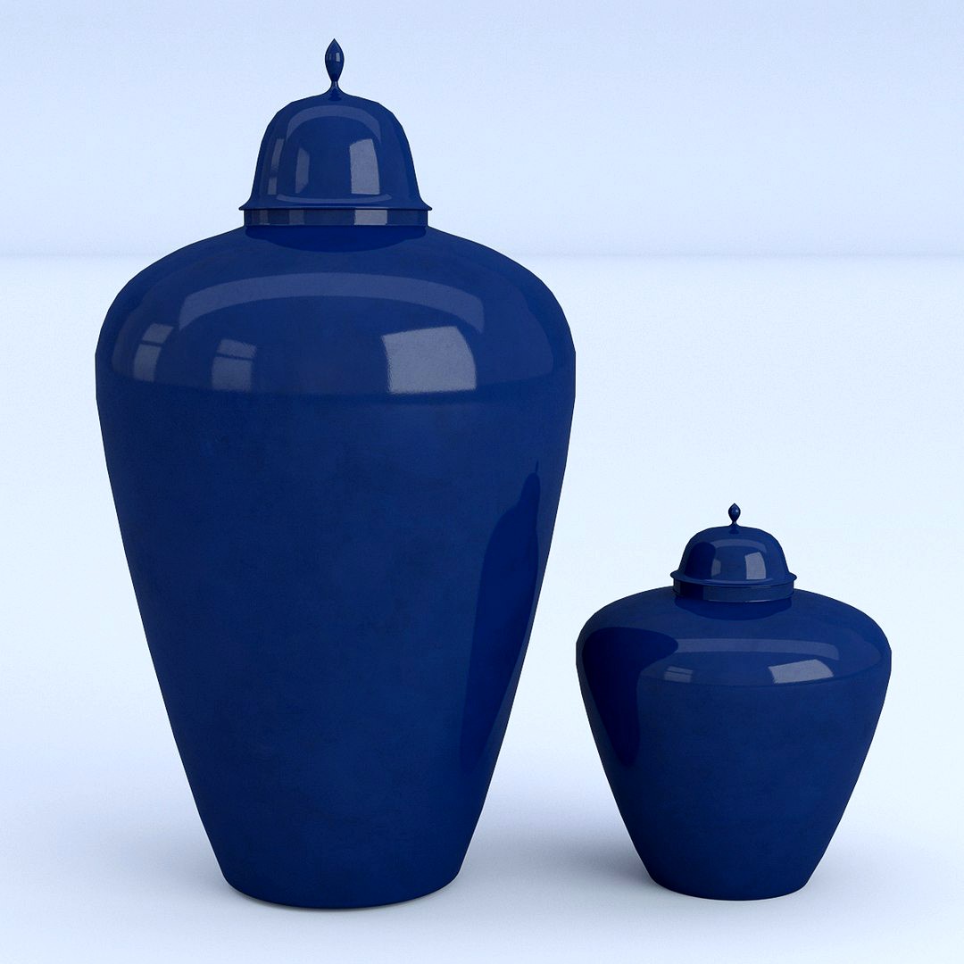 Blue Containers 3d model