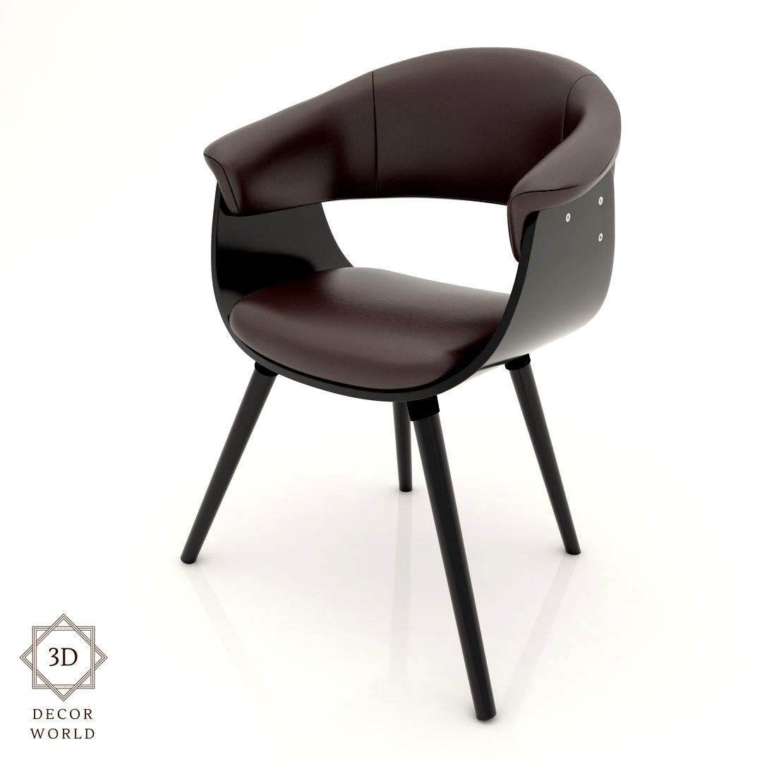 Modern chair 15 / Monaco stoel bruin - Kare Design 3d model