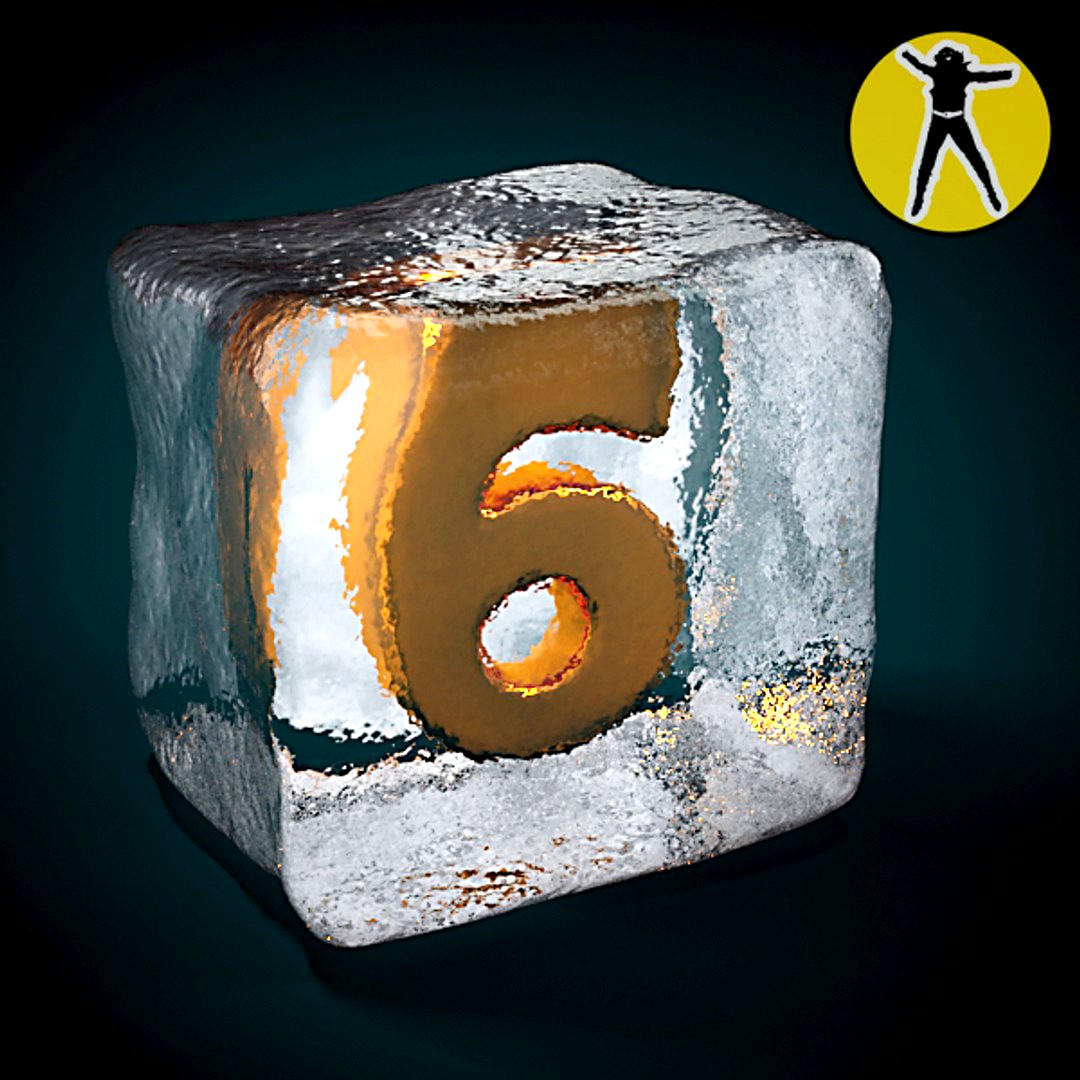 Ice cube SIX 3d model