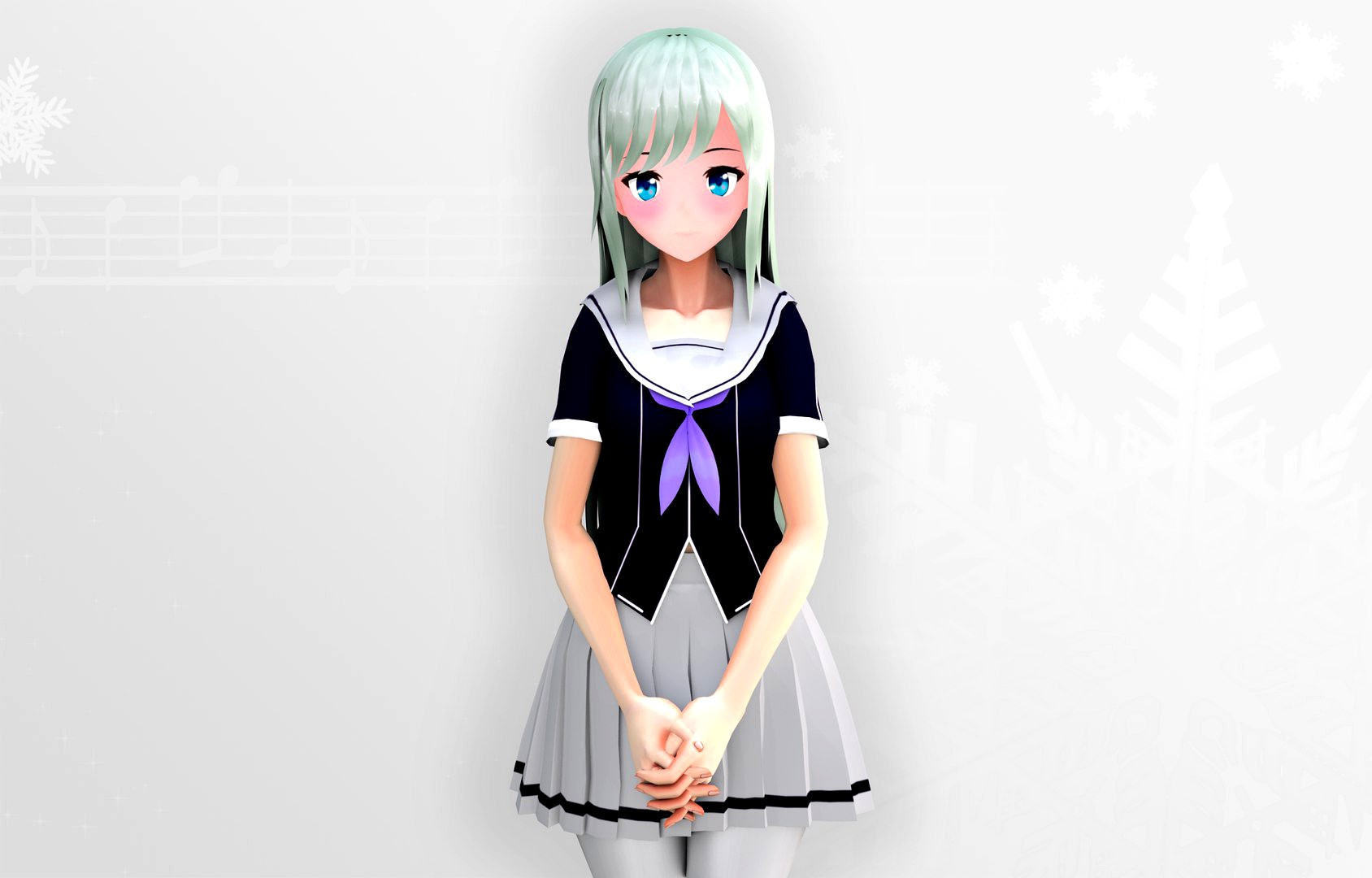 Rin Anime Style Original 3d model