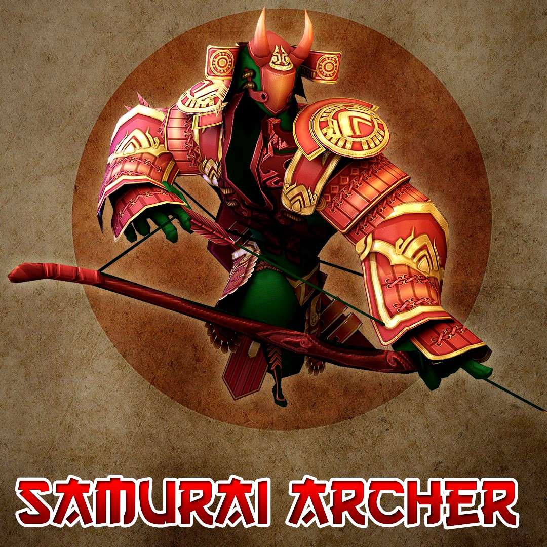 Samurai Archer 3d model
