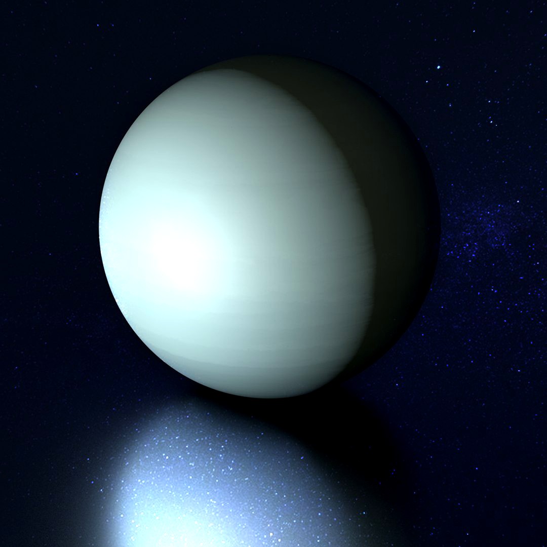 Planet Uranus Cartoon 3d model