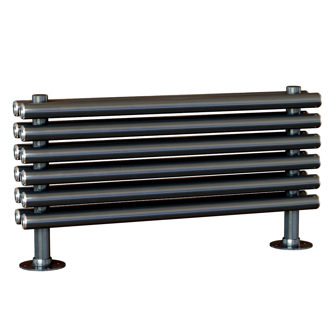 Tubular Radiator Horizontal 3d model