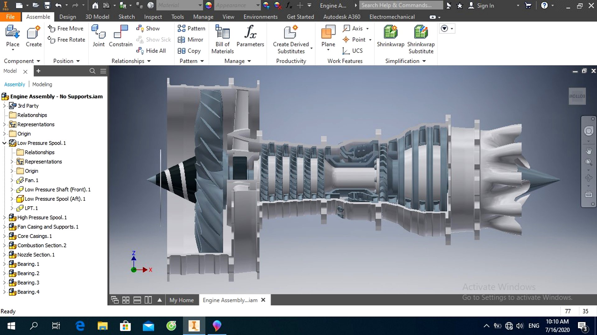 Printable Jet Engine 3d model