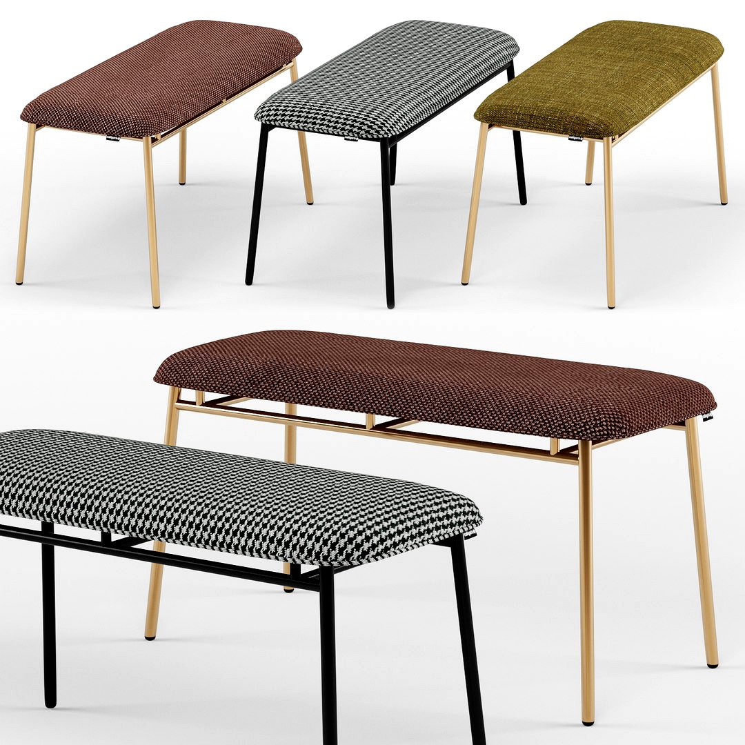 Fifties Bench - Calligaris 3d model