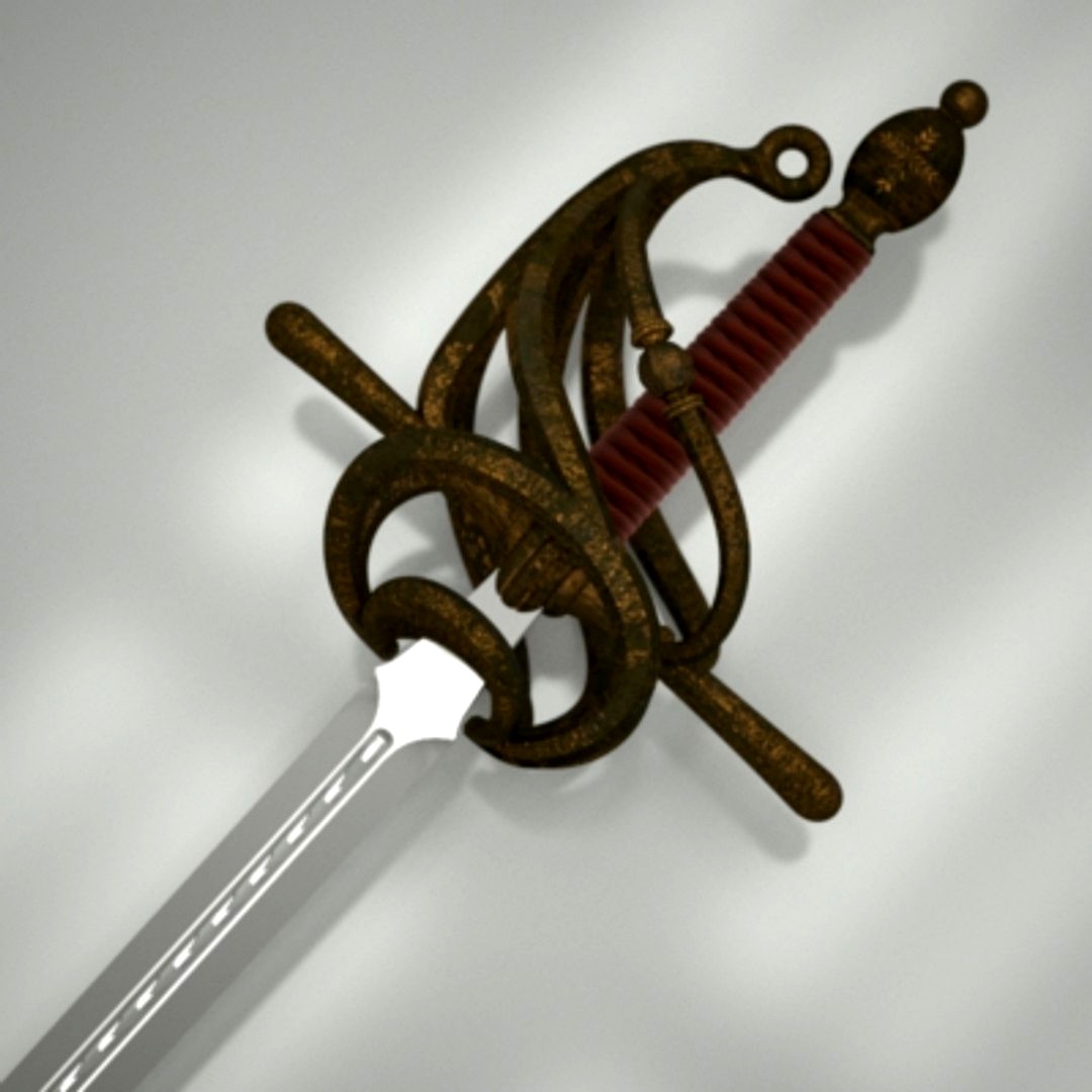 Italian sword Striscia 3d model