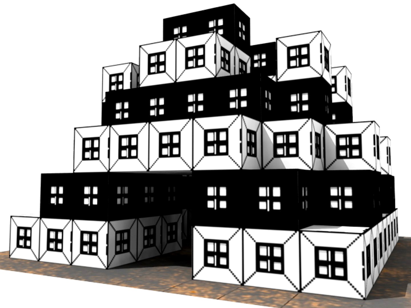 Cartoon Comic House 3d model