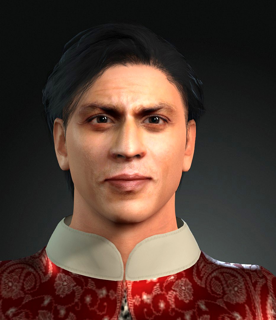 Sharokhan Bollywood Movie star 3D Character design 3D model Ready for ...