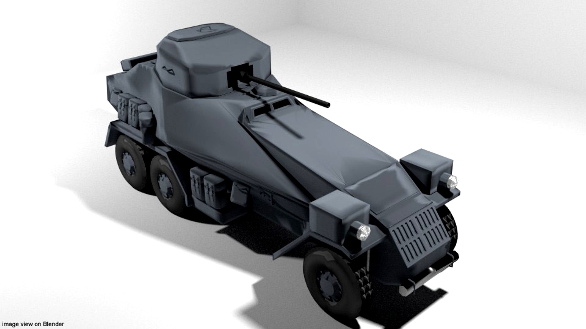 Armoured Car - Schwerer Panzerspahwagen 3d model
