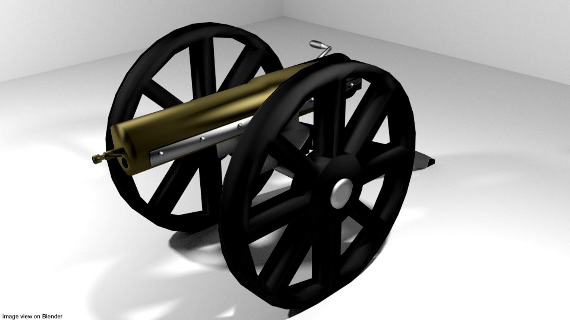 Gatling Gun Type 1 3d model