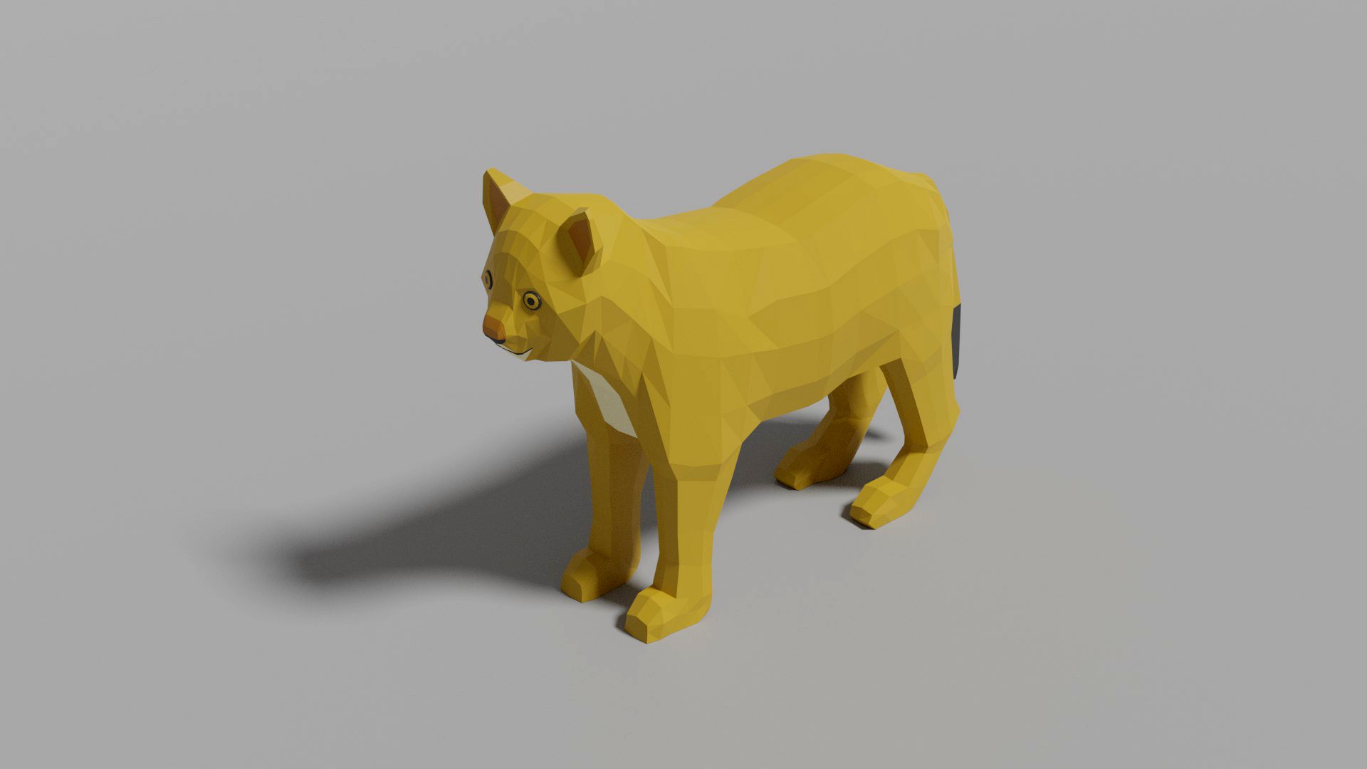Cartoon Lion Cub 3d model
