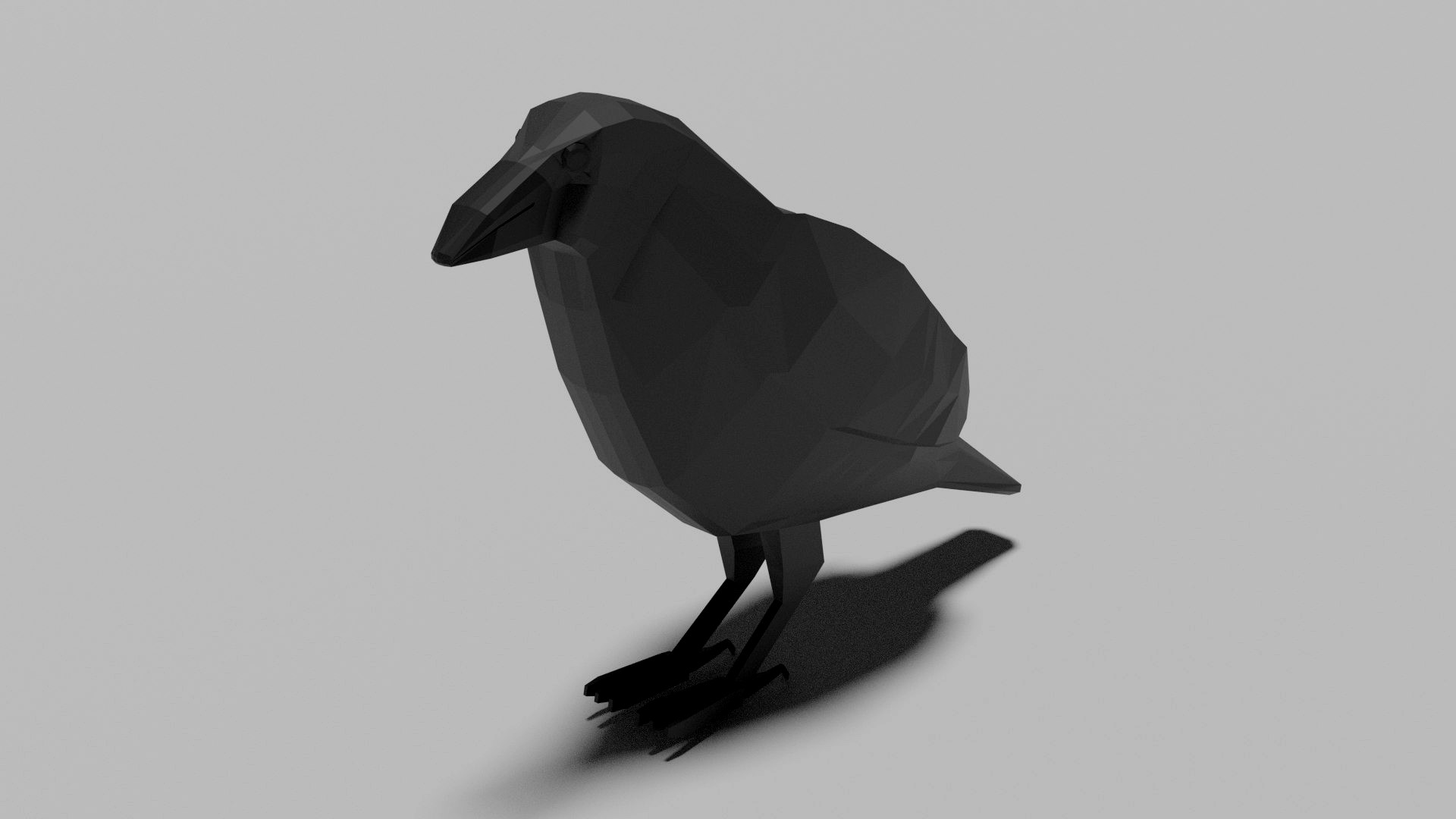 Cartoon Crow 3d model