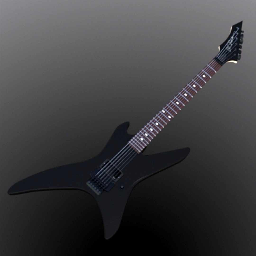 BC Rich Stealth very detailed 3d model