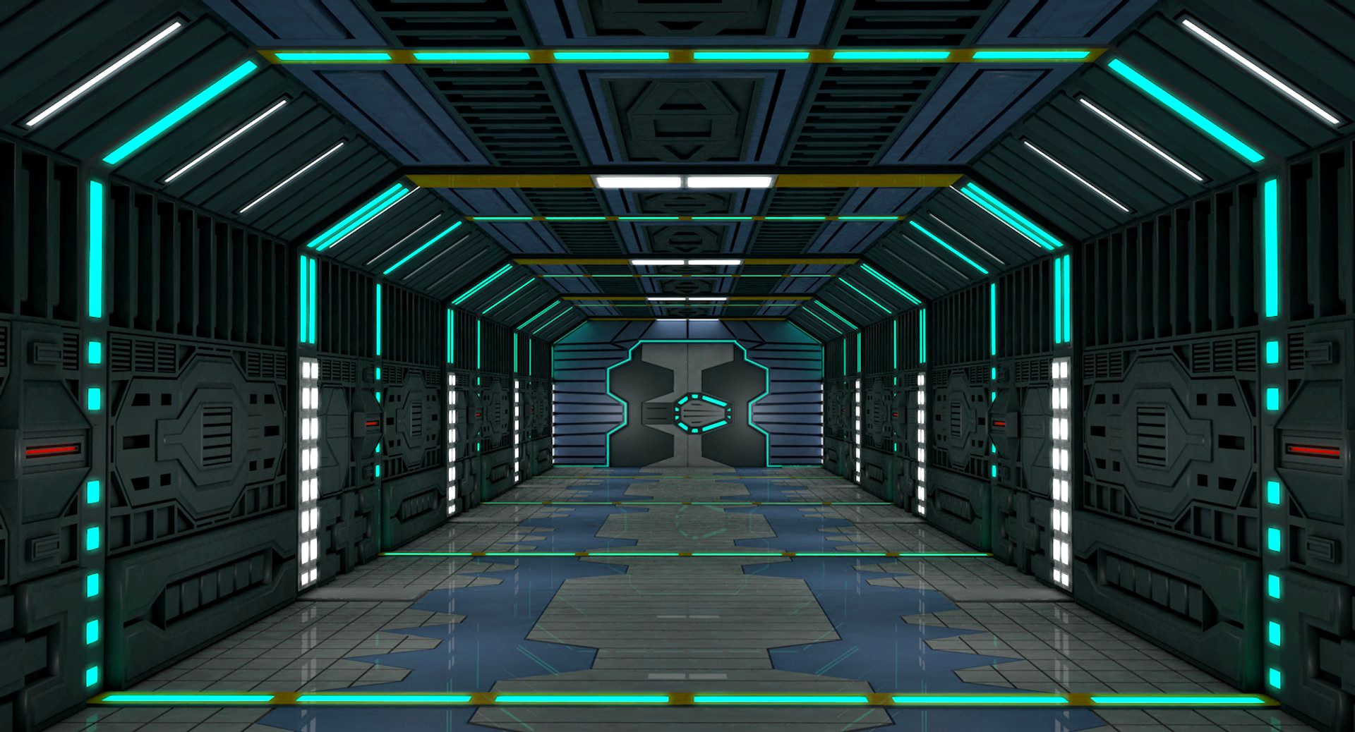 Sci Fi Corridor 3d model