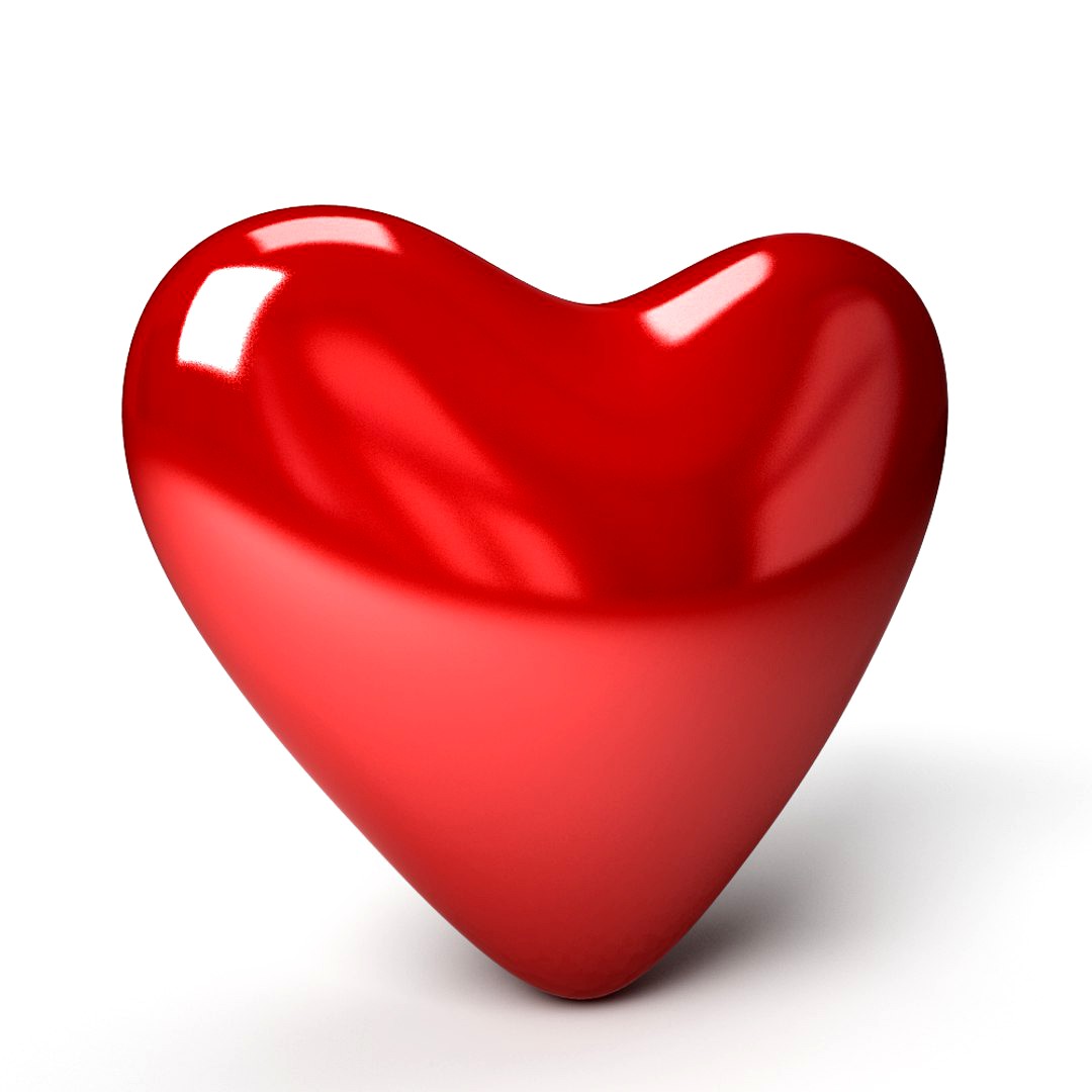 Red Heart Symbol 3d model