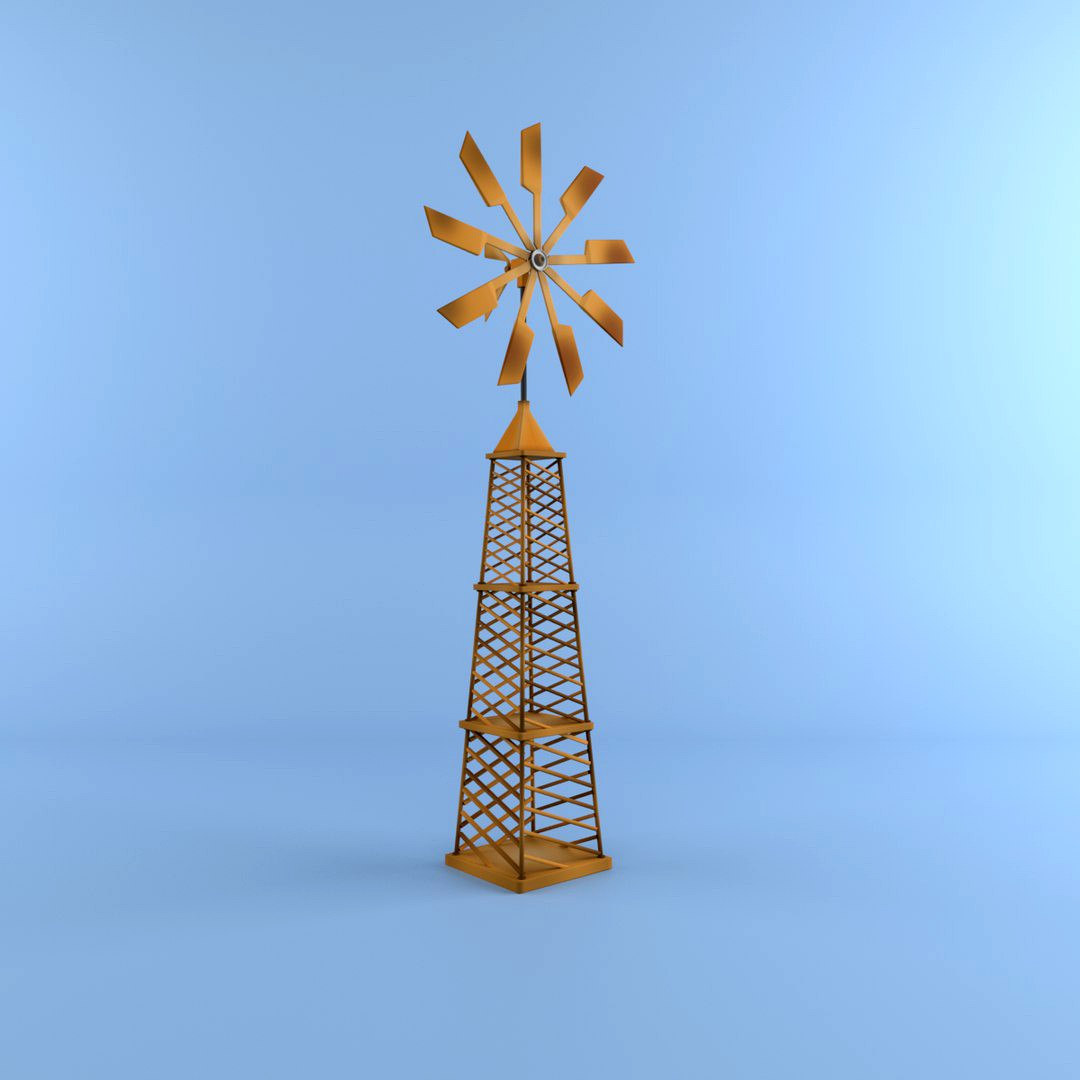 Cartoon Windmill 3d model