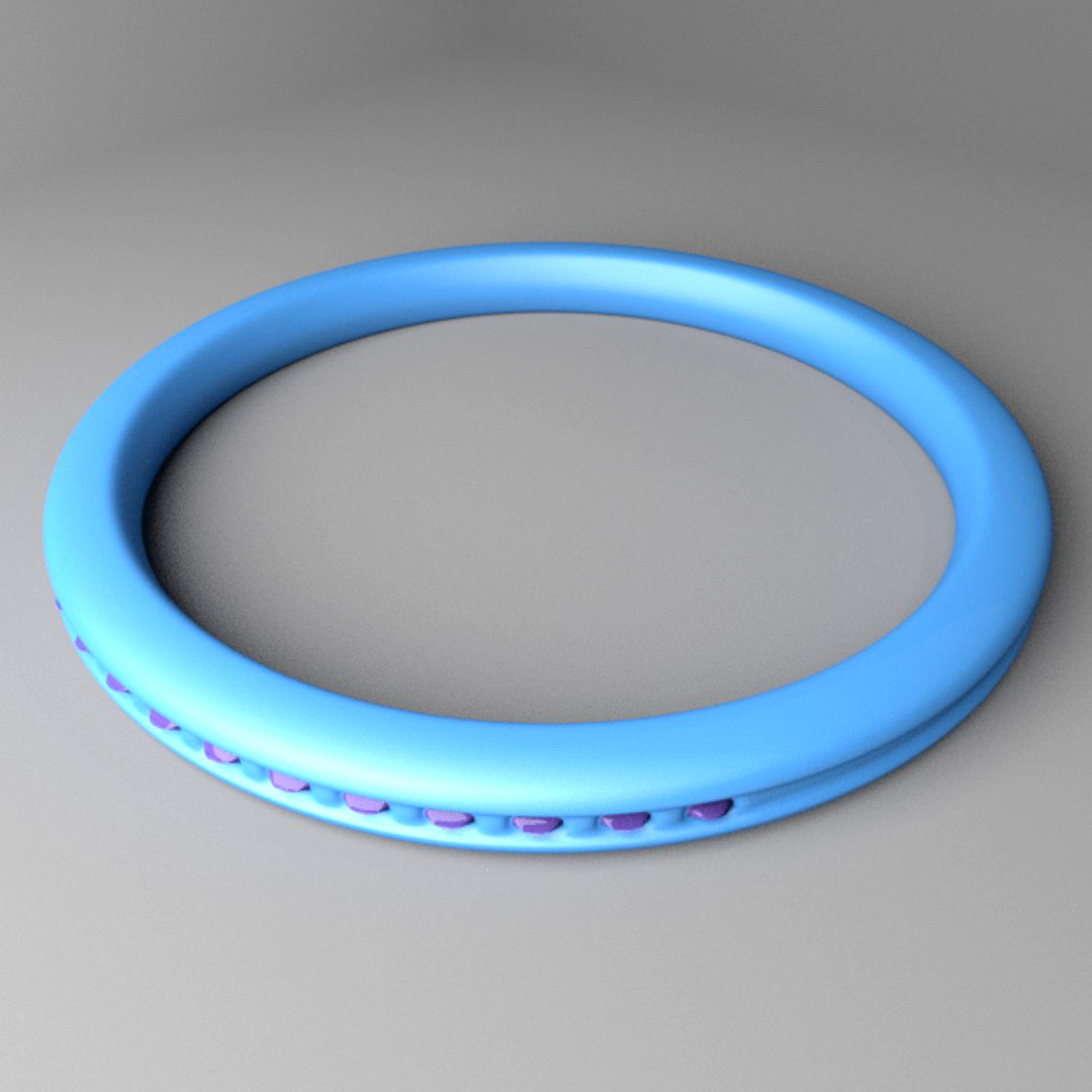 Plastic Ring 5 3d model