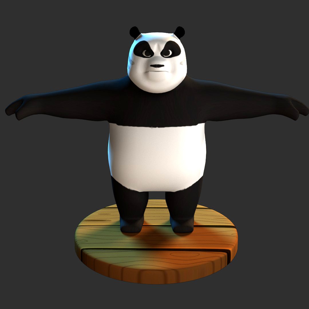 Panda Cartoon 3d model