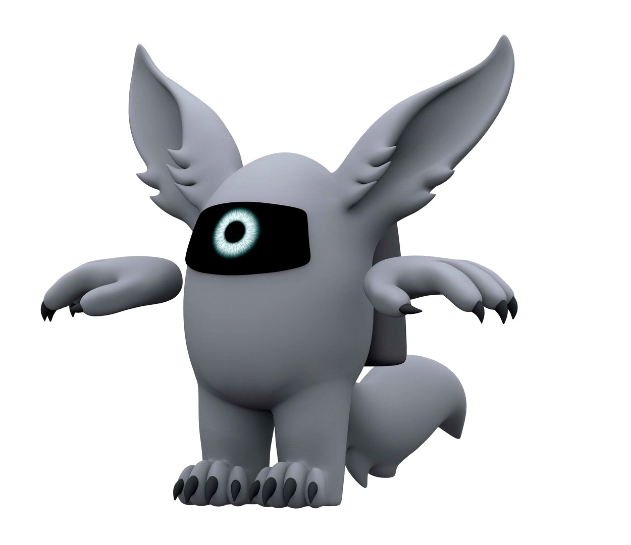 Among Us Silver Werewolf 3d model