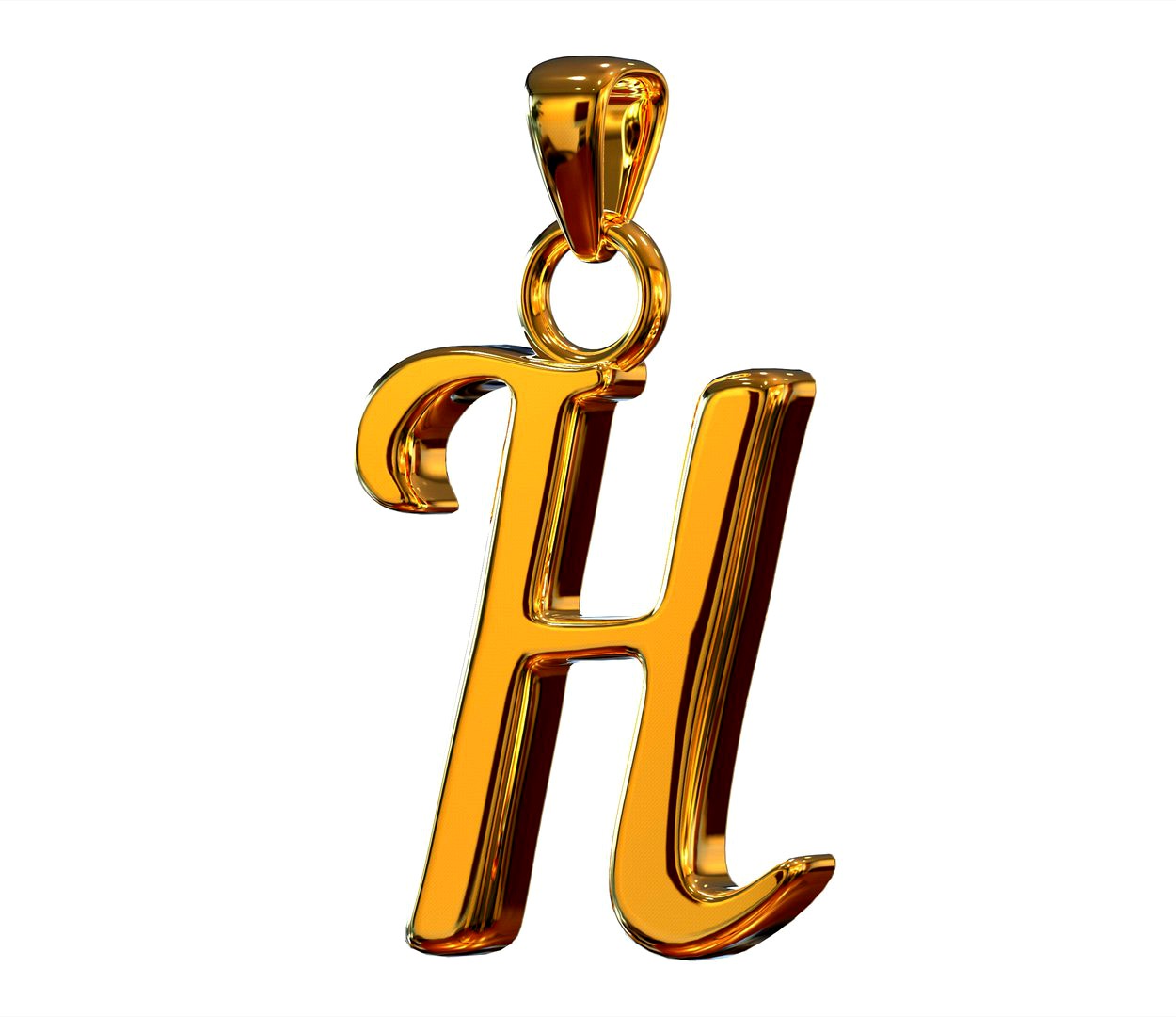Nautilus Pompilius Font H Pendant 3d model