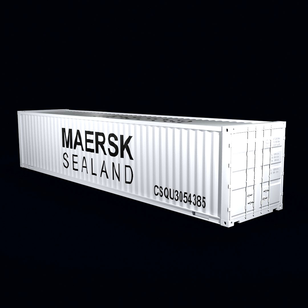 Shipping Container 40ft 3d model