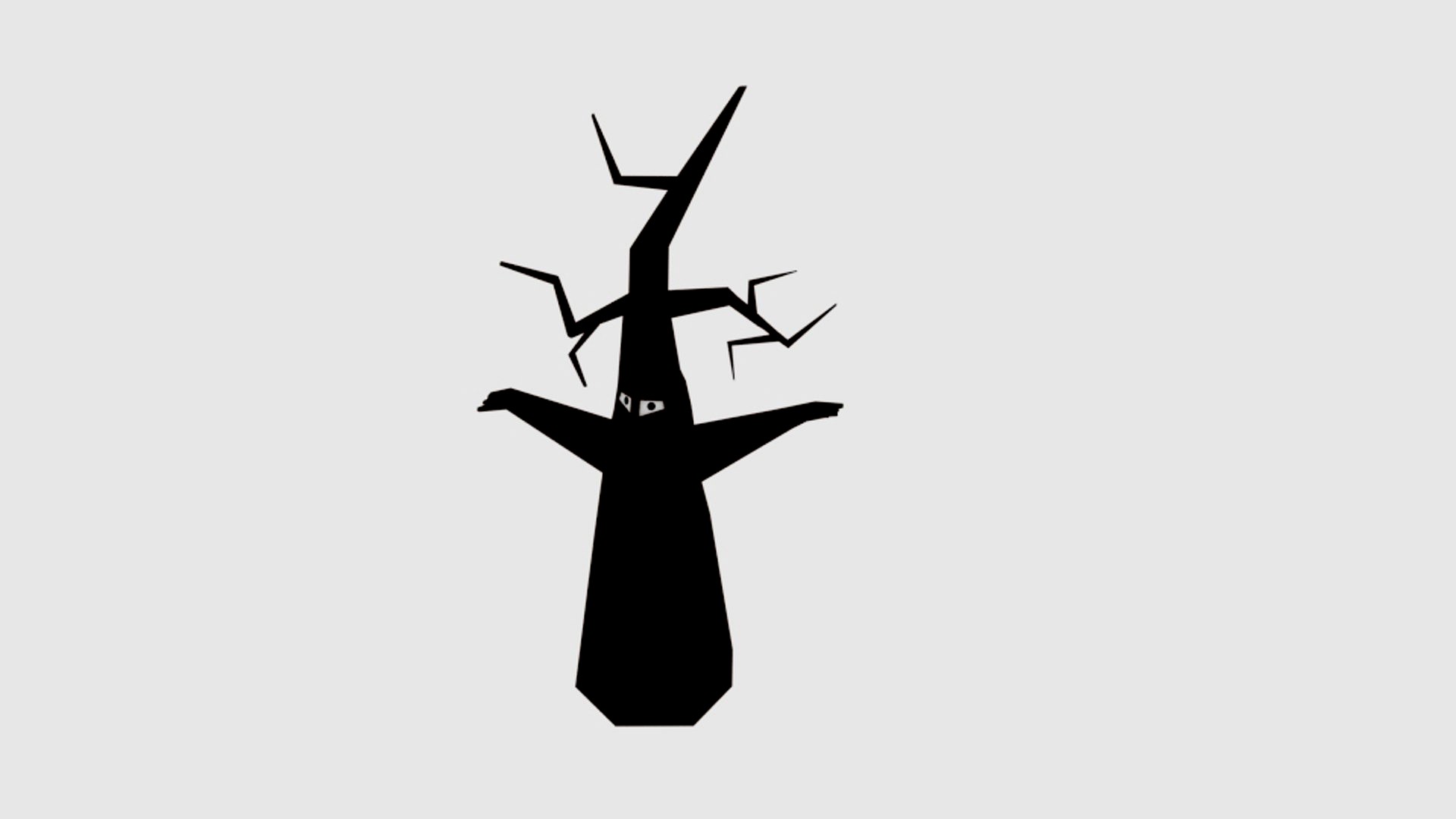 Cartoon Dead Tree Monster 3d model