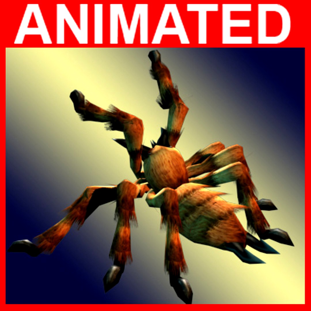 Free Low poly Fantasy Spider 3d model