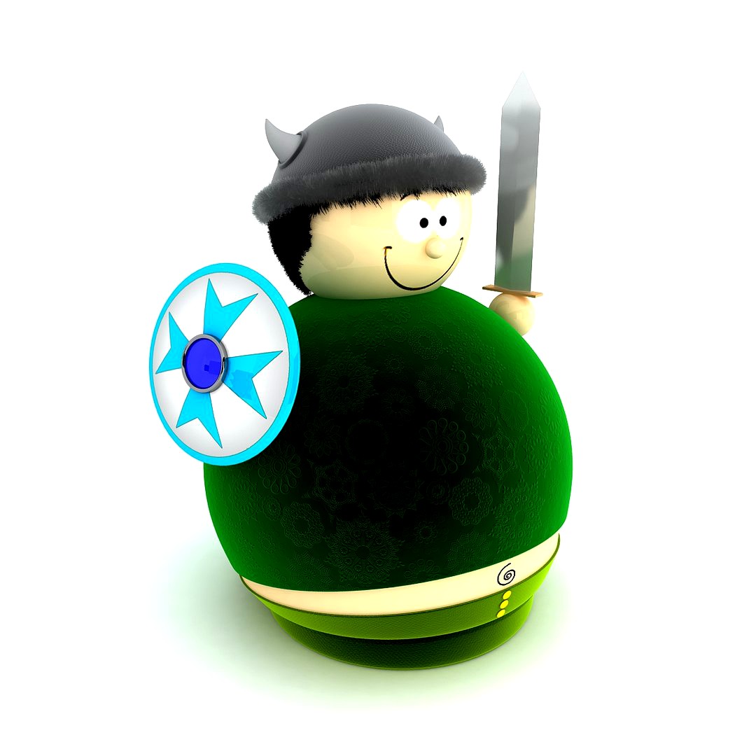 Viking Toy Doll 4 3d model