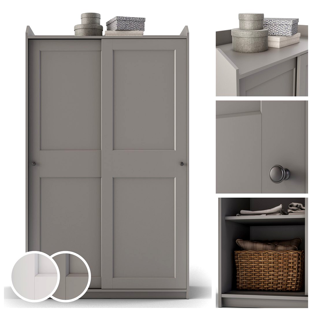 Hauga Wardrobe with sliding doors 3d model