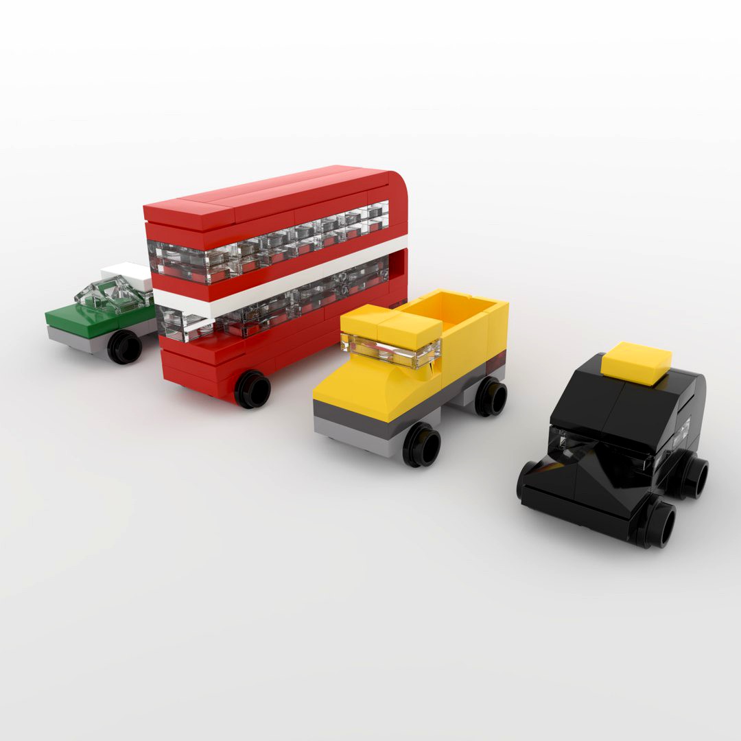 Lego Mini Vehicles Collection 3d model