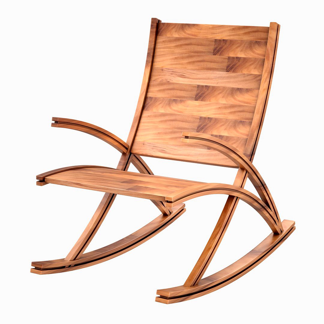 Wishbone Rocking Chair 3d model