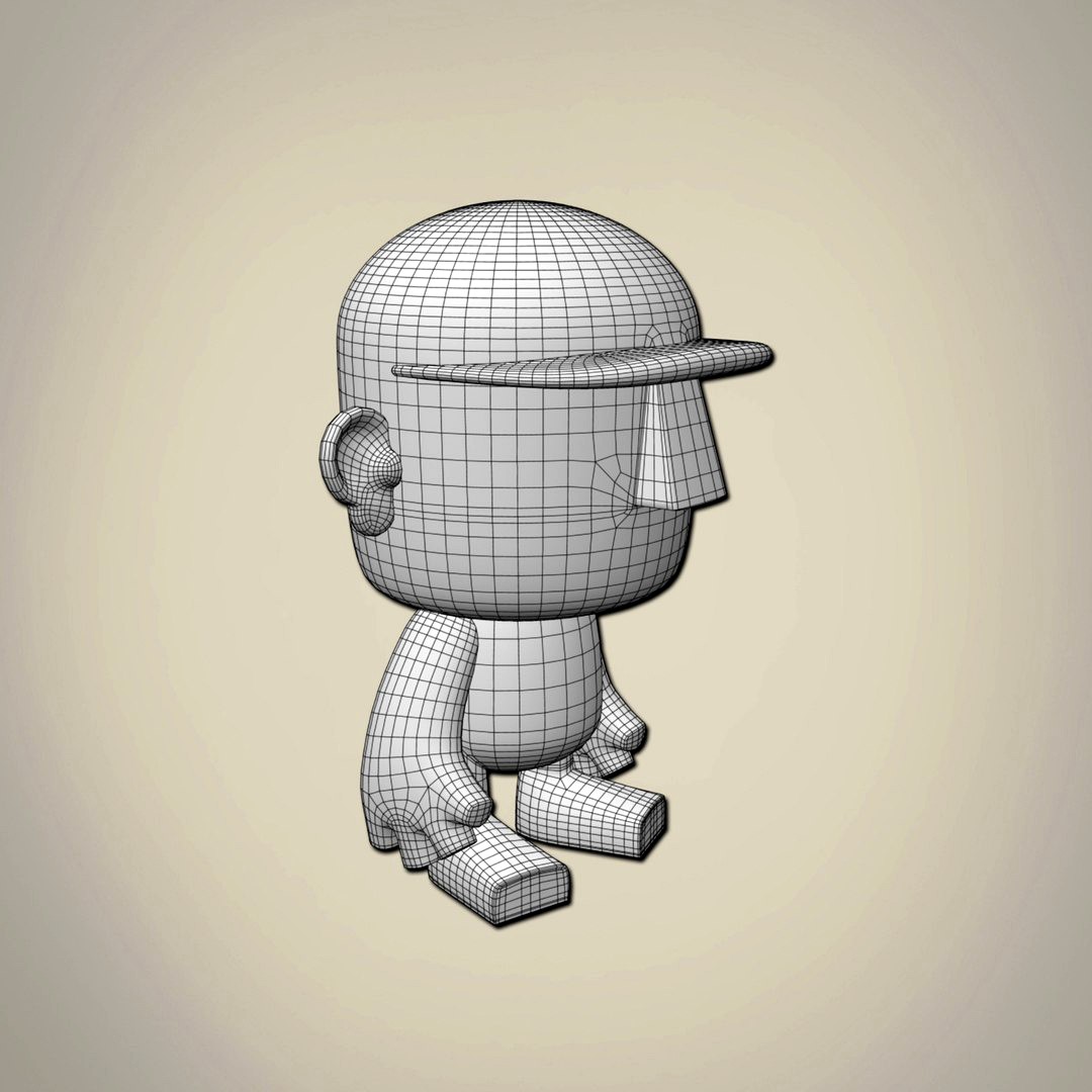 Toy Character Base Mesh 3d model