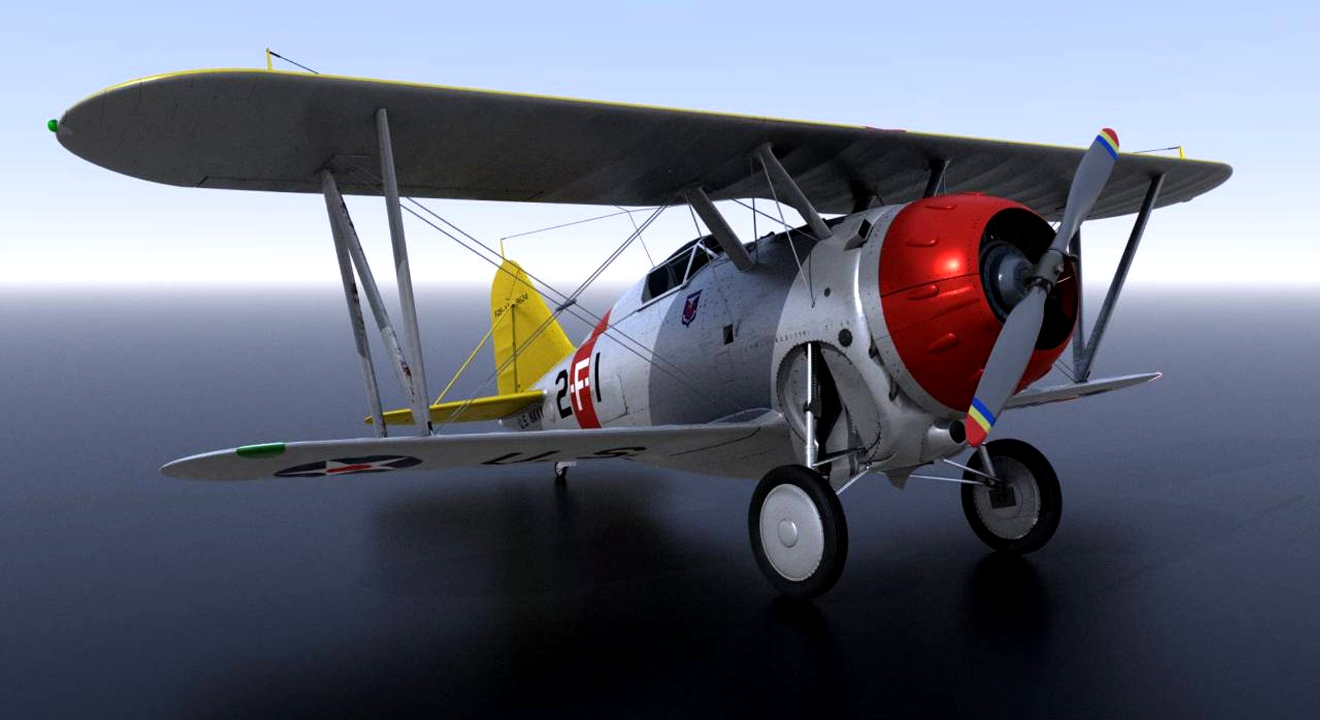 GRUMMAN F2F-1 with texture pack 3d model