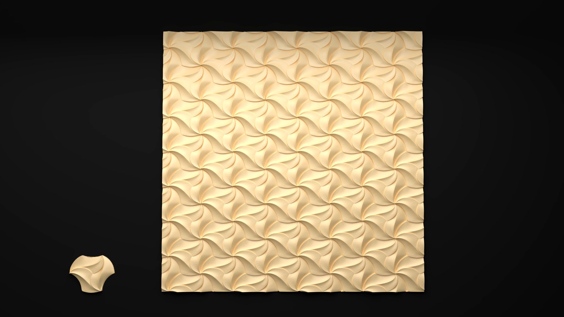 Wall Panel 3D model 01