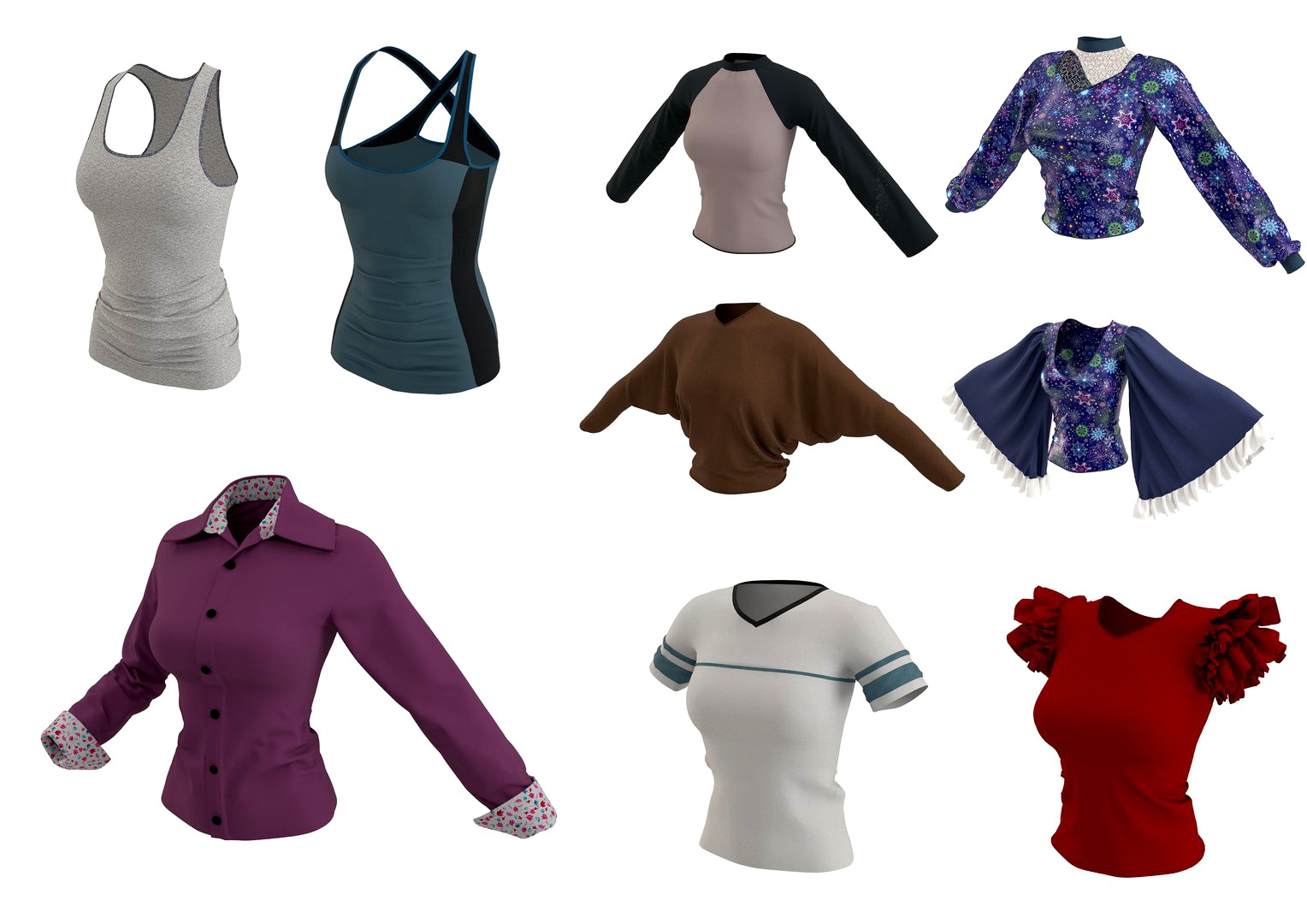 Shirt Bundle 3d model